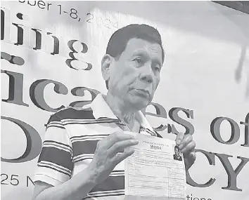 What happens to Duterte’s mayoral bid? - PressReader