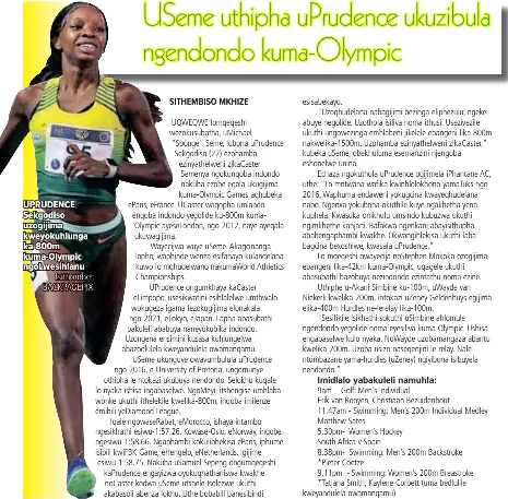 Useme uthipha uprudence ukuzibula ngendondo kuma-olympic - PressReader