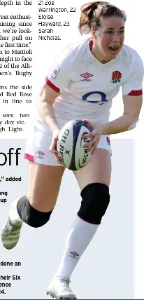 Scrum-half Hayward set to make her Tigers debut - PressReader