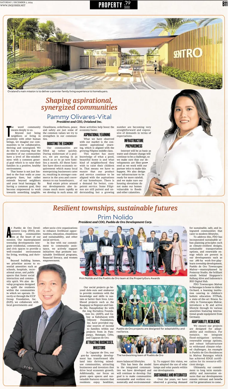 Shaping aspiration­al, synergized communitie­s - PressReader