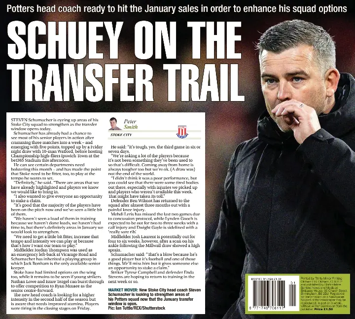 SCHUEY ON THE TRANSFER TRAIL - PressReader
