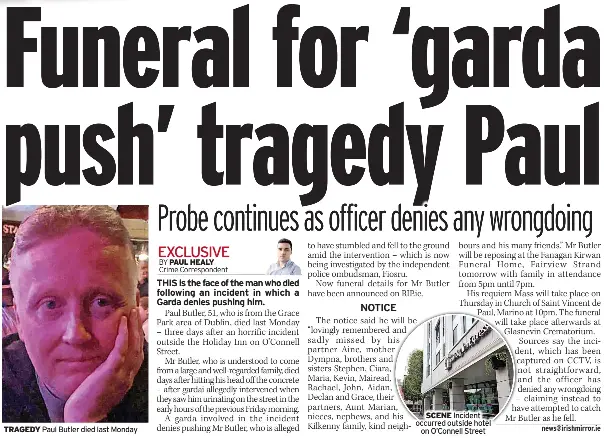 Funeral for ‘garda push’ tragedy Paul - PressReader