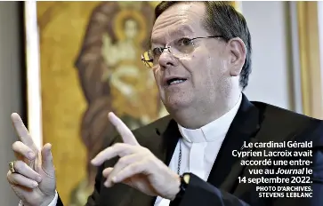 La soirée-bénéfice du cardinal annulée - PressReader
