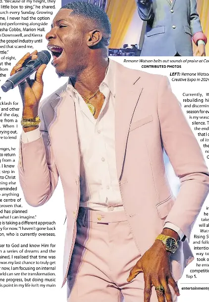 Rising Stars winner Remone Watson rededicate­s his life to Christ ...