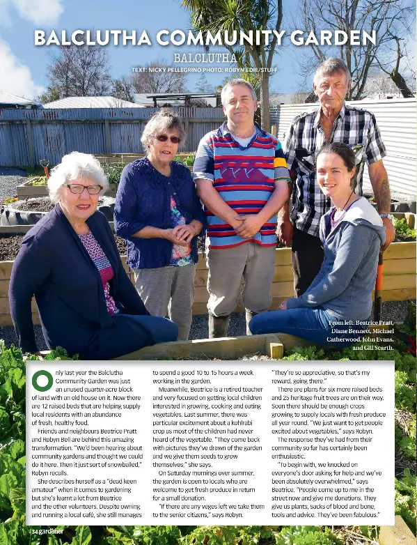 BALCLUTHA COMMUNITY GARDEN - PressReader