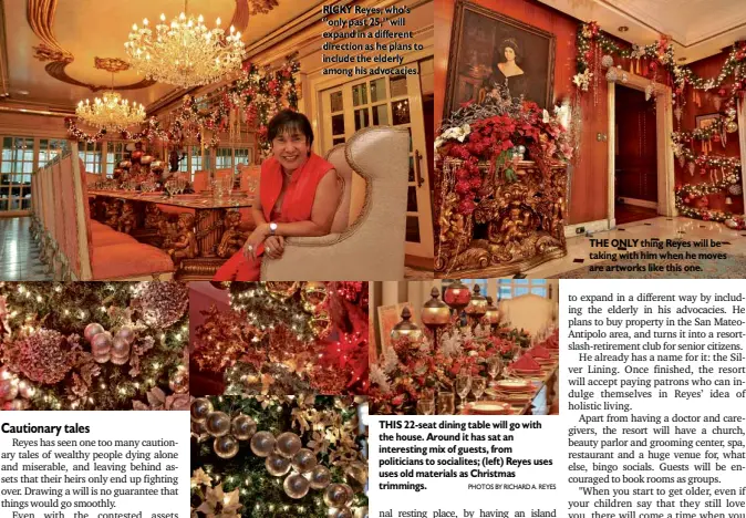 Ricky Reyes learns to let go–beginning with his Valle Verde mansion ...