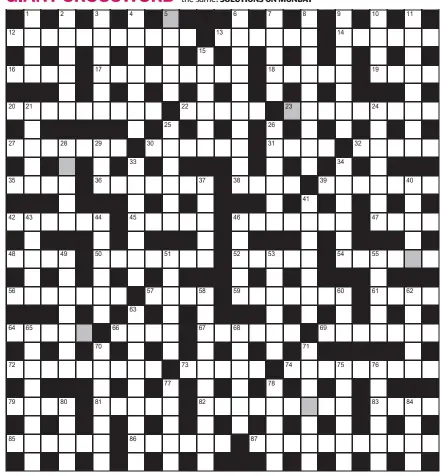 GIANT CROSSWORD QUICK CLUES - PressReader