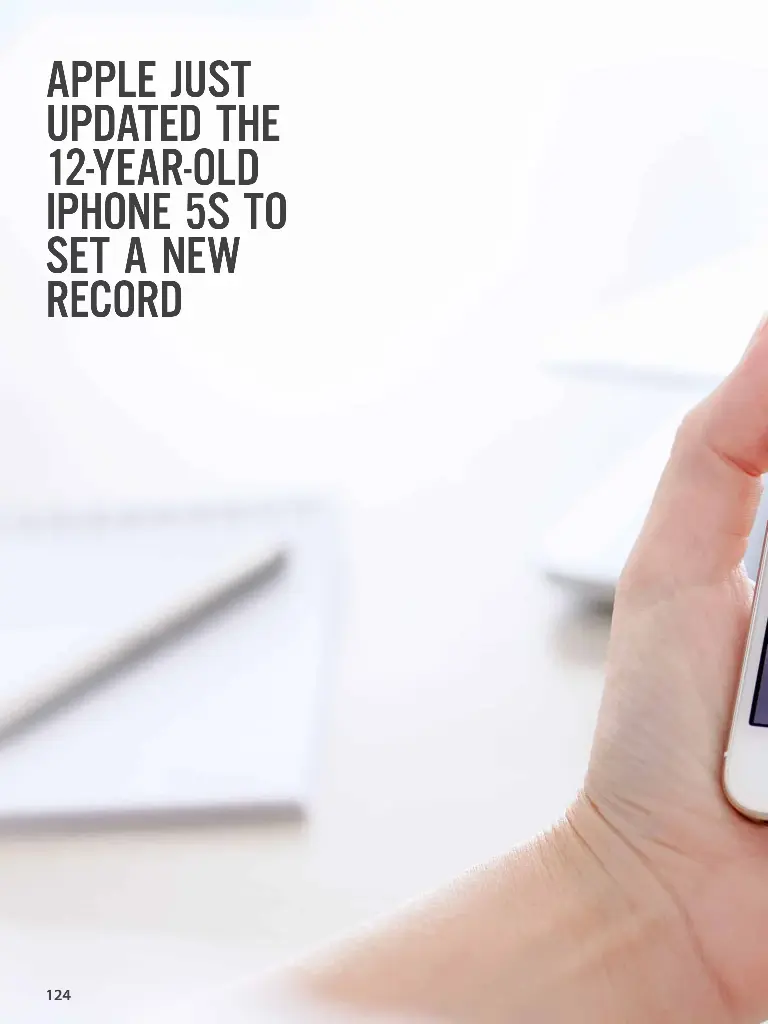 APPLE JUST UPDATED THE 12-YEAR-OLD IPHONE 5S TO SET A NEW RECORD ...