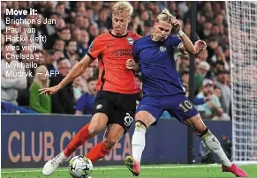 Chelsea boss Pochettino uses crossbar challenge to boost Mudryk’s morale - PressReader