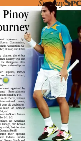 Dalisay lone Pinoy left in ATP tourney - PressReader