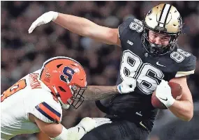 Purdue tight end Klare bouncing back from injury - PressReader