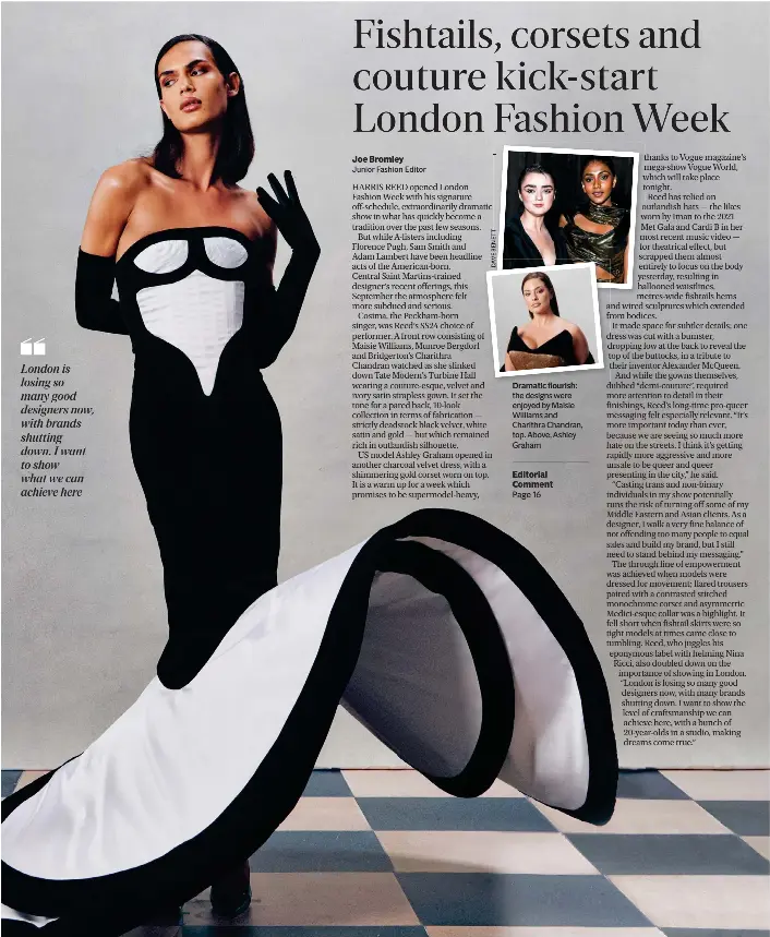 Fishtails, corsets and couture kick-start London Fashion Week - PressReader