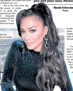 Nicole Scherzinge­r on singing ‘Pangako’: I’m not the best singer, but ...
