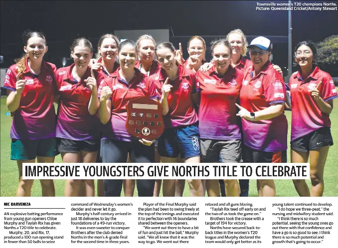 IMPRESSIVE YOUNGSTERS GIVE NORTHS TITLE TO CELEBRATE - PressReader