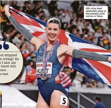 Hunt left in tears after powering to surprise silver medal - PressReader