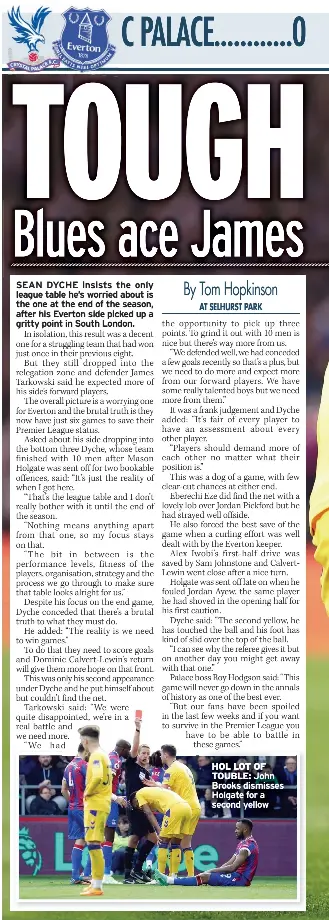 TOUGH Blues ace James - PressReader