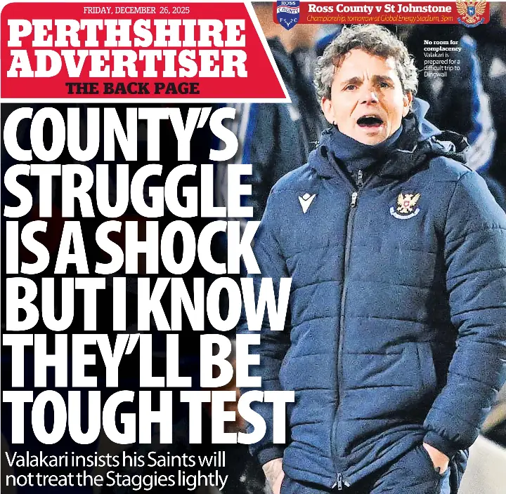 COUNTY’S STRUGGLE ISASHOCK BUTIKNOW THEY’LLBE TOUGHTEST - PressReader