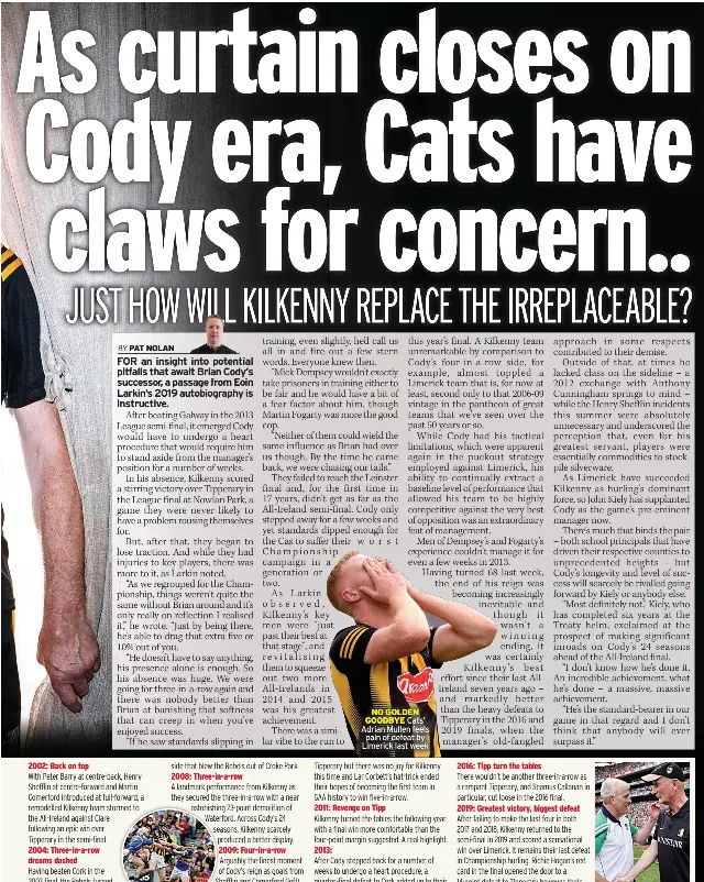 As curtain closes on Cody era, Cats have claws for concern.. - PressReader
