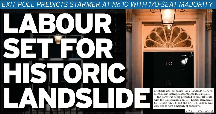 LABOUR SET FOR HISTORIC LANDSLIDE - PressReader