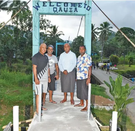 Qauia Footbridge Upgrade On Track | Fiji Sun | PressReade­r