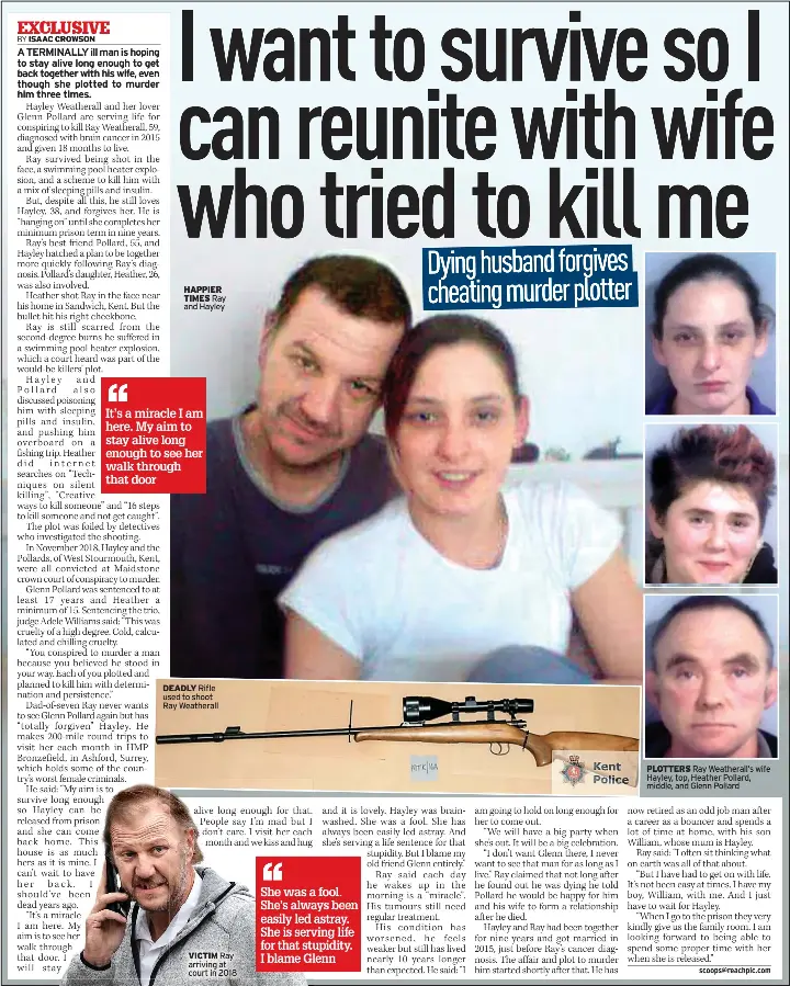 I want to survive so I can reunite with wife who tried to kill me - PressReader