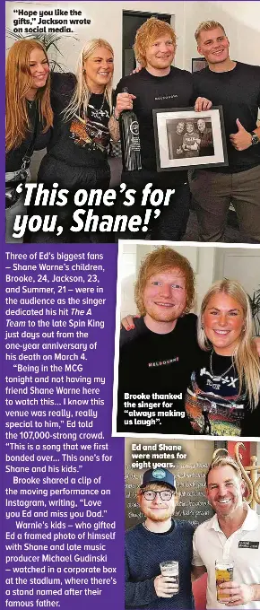 ‘This one’s for you, Shane!’ - PressReader