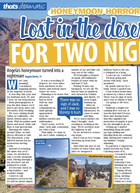 Lost in the desert... FOR TWO NIGHTS! - PressReader
