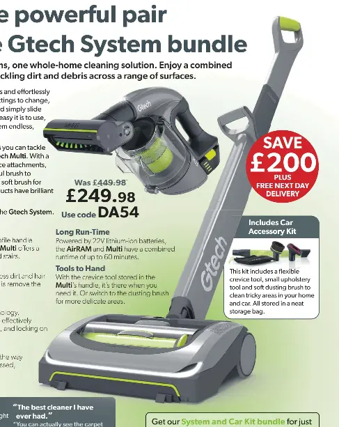 One powerful pair The Gtech System bundle - PressReader