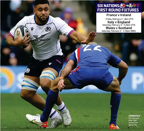 Christie eager to make up for lost time with Scots - PressReader