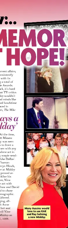 26 years later... MIDDAY MEMORIES & REBOOT HOPE! - PressReader