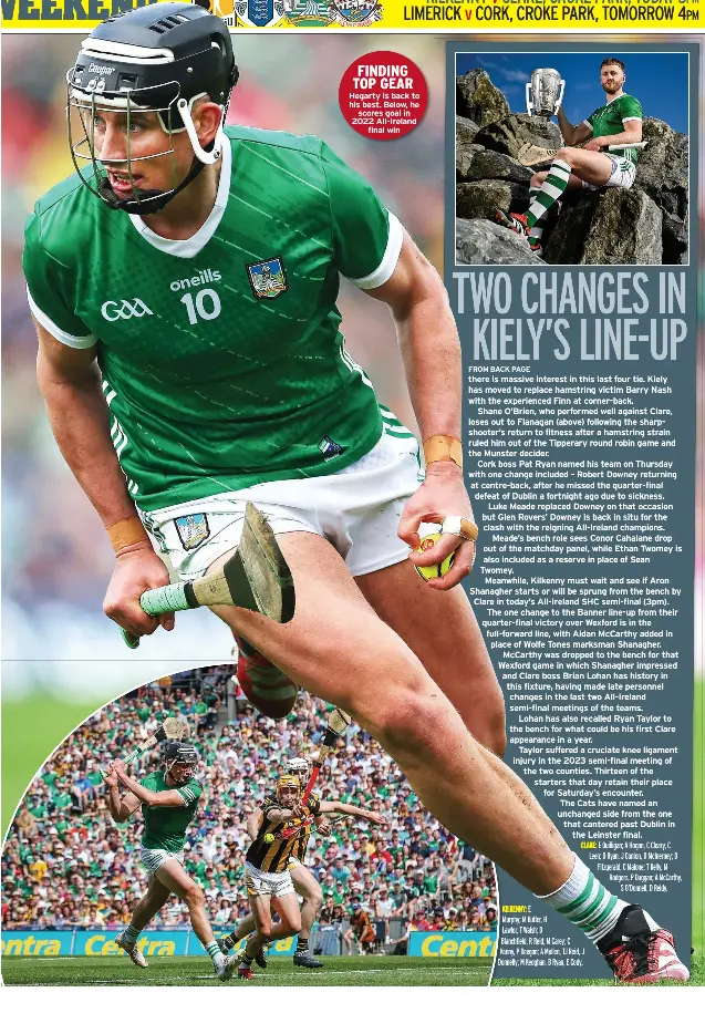 TWO CHANGES IN KIELY’S LINE-UP - PressReader