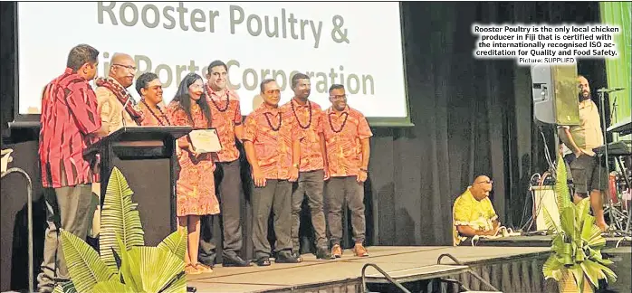 Rooster Poultry wins gold again - PressReader