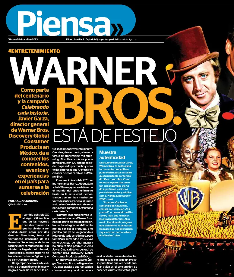 WARNER BROS. ESTÁ DE FESTEJO - PressReader