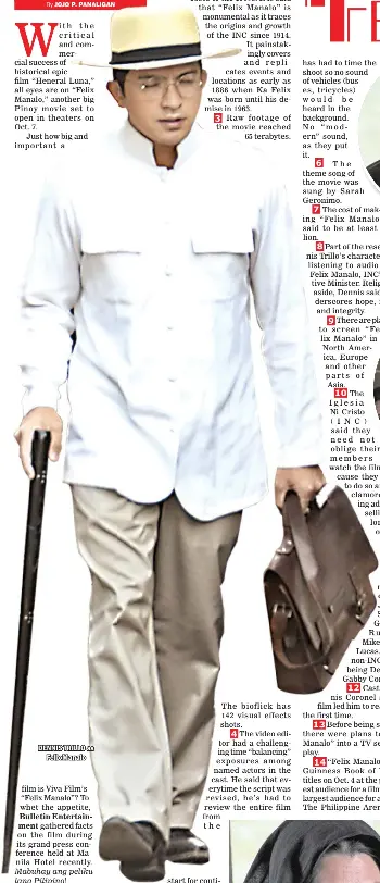 20 facts on monumental movie ‘Felix Manalo’ - PressReader