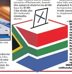 Njengoba sizovota, wonke amaqembu kumele amukele imiphumela - PressReader