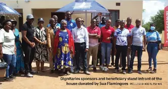 Sua Flamingoes donate a house to GBV victim’s children - PressReader