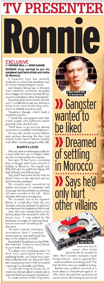 Ronnie Kray’s lost tape - PressReader