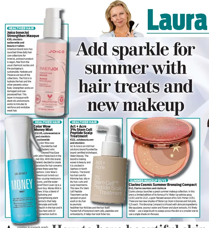 Add sparkle for summer with hair treats and new makeup - PressReader