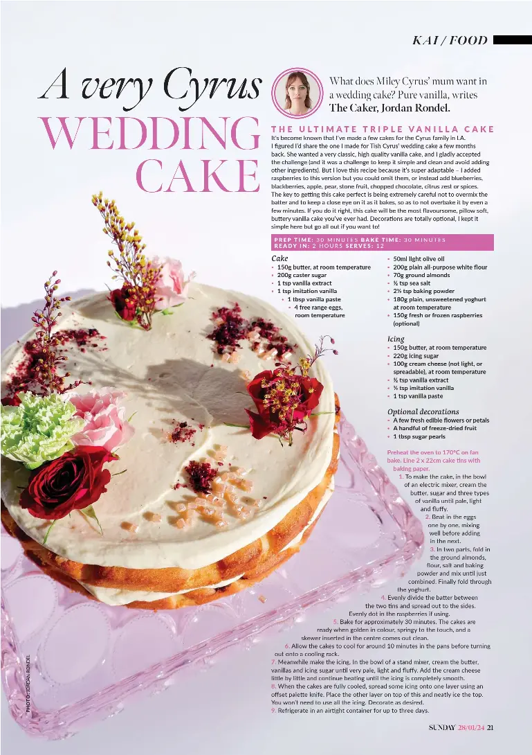 A very Cyrus WEDDING CAKE - PressReader