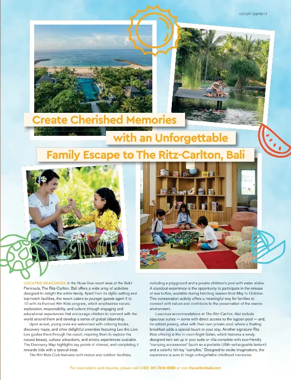Create Cherished Memories with an Unforgetta­ble Family Escape to The Ritz-carlton, Bali ...