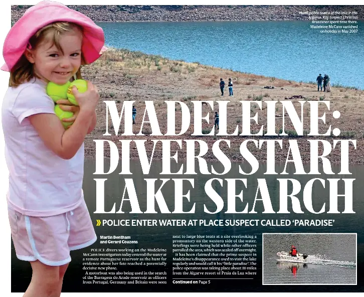 MADELEINE: DIVERS START LAKE SEARCH - PressReader