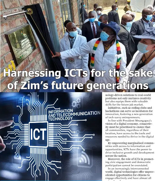 Harnessing ICTs for the sake of Zim’s future generation­s - PressReader