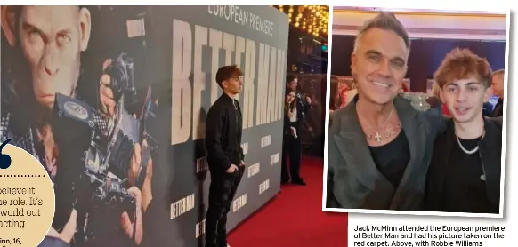 When the cameras stop rolling, boy who bullied Robbie is a real nice ...