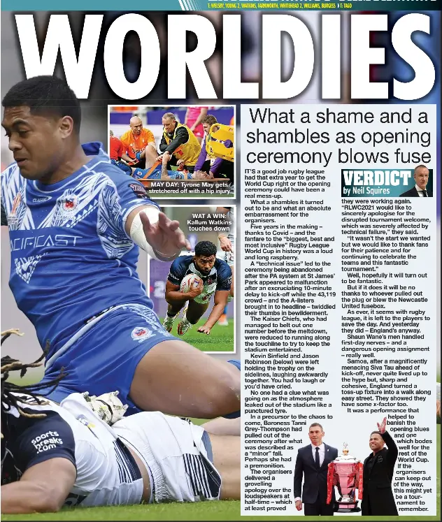 What a shame and a shambles as opening ceremony blows fuse - PressReader