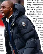 Vieira has to find bite and a clinical edge to build on his solid foundation­s at Palace ...