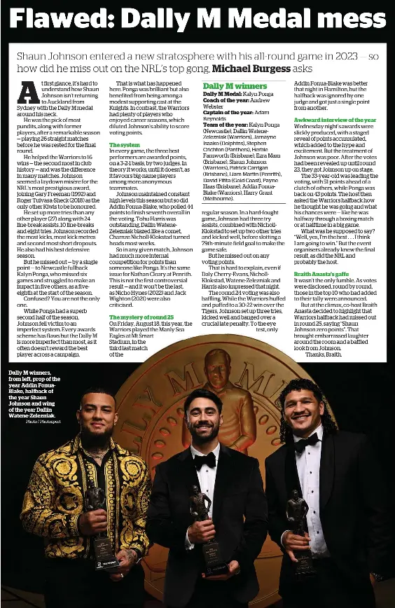 Flawed: Dally M Medal mess - PressReader