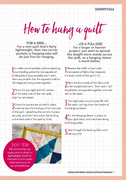 How to hang a quilt - PressReader