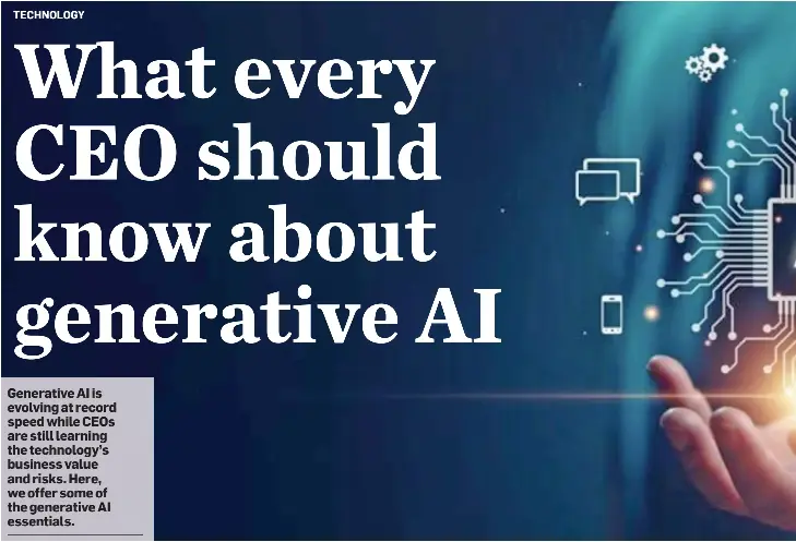 What every CEO should know about generative AI - PressReader