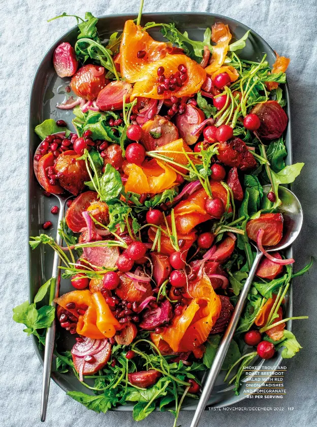 RED SALAD WITH GREEN OLIVE PESTO - PressReader