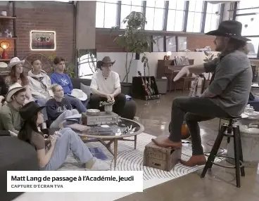 Matt Lang rend visite aux Académicie­ns - PressReader